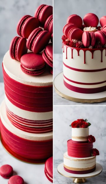 23 Red Cake Decorating Ideas: Bold and Festive Desserts - The Melrose ...