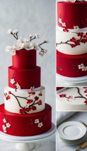 23 Red Cake Decorating Ideas: Bold and Festive Desserts - The Melrose ...