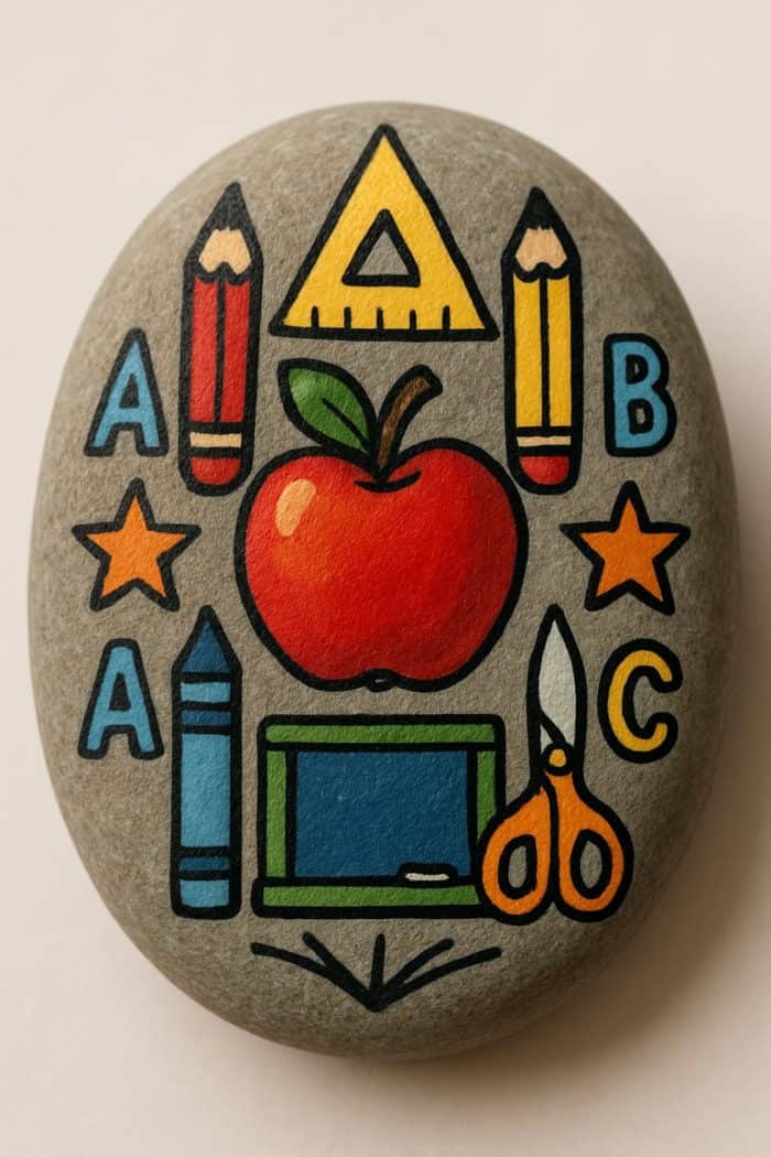 23 Back to School Painted Rocks Ideas: Brighten Up Classrooms! - The ...