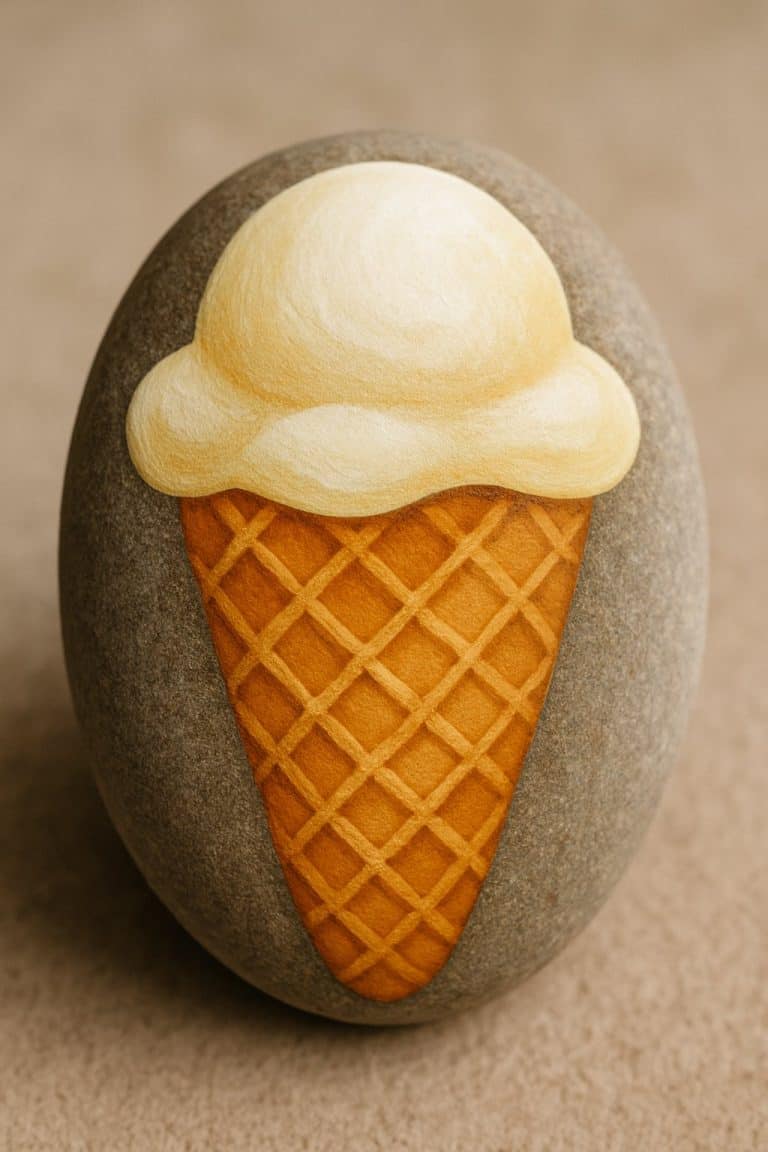 19 Ice Cream Painted Rocks Ideas: Sweet Summer Craft Inspo - The ...