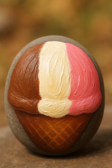 19 Ice Cream Painted Rocks Ideas: Sweet Summer Craft Inspo - The ...