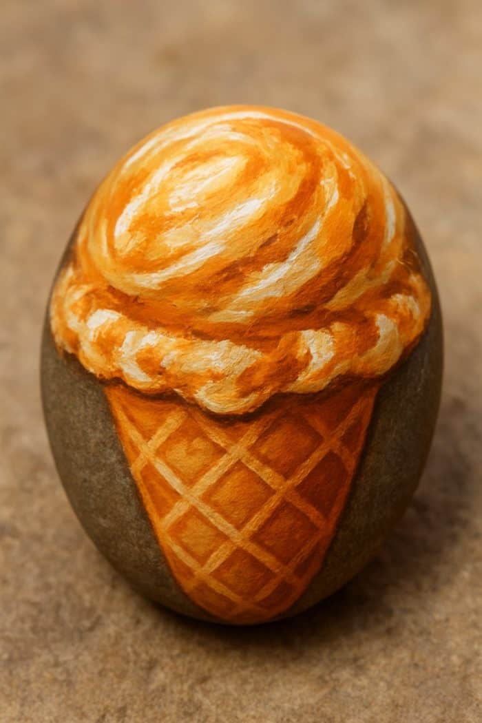 19 Ice Cream Painted Rocks Ideas: Sweet Summer Craft Inspo - The ...