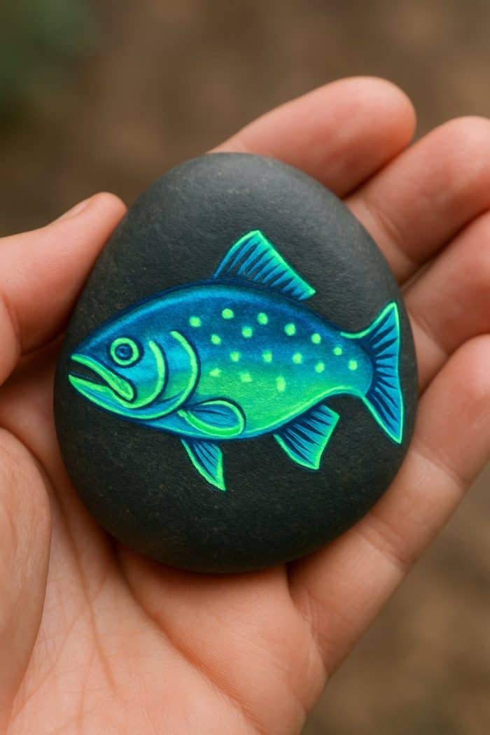 49 Fish Painted Rocks Ideas: Your Next Craft Project - The Melrose Family