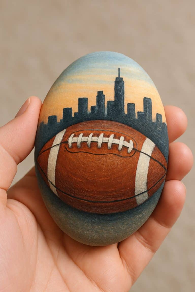 13 Football Painted Rock Ideas for Kids and Tailgate Parties - The ...