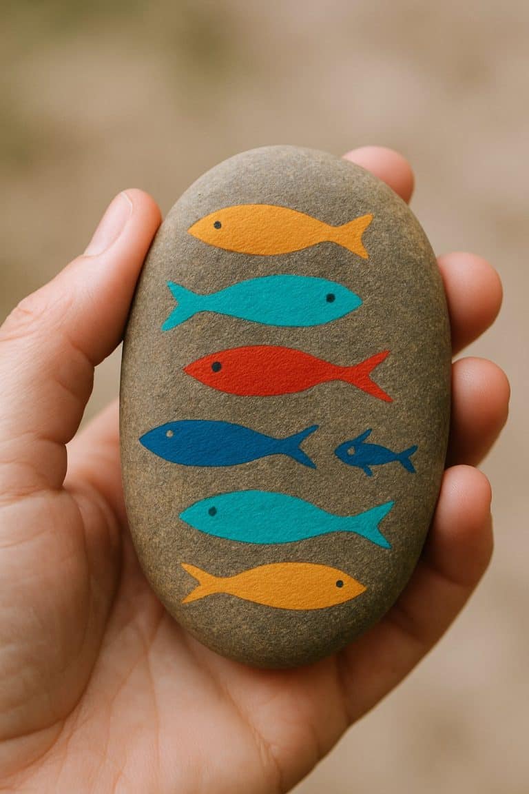 49 Fish Painted Rocks Ideas: Your Next Craft Project - The Melrose Family