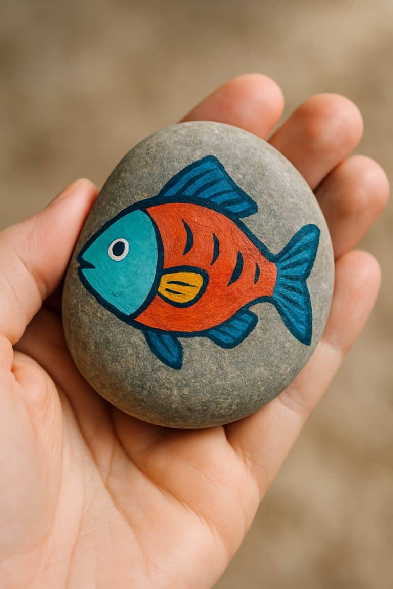 49 Fish Painted Rocks Ideas: Your Next Craft Project - The Melrose Family