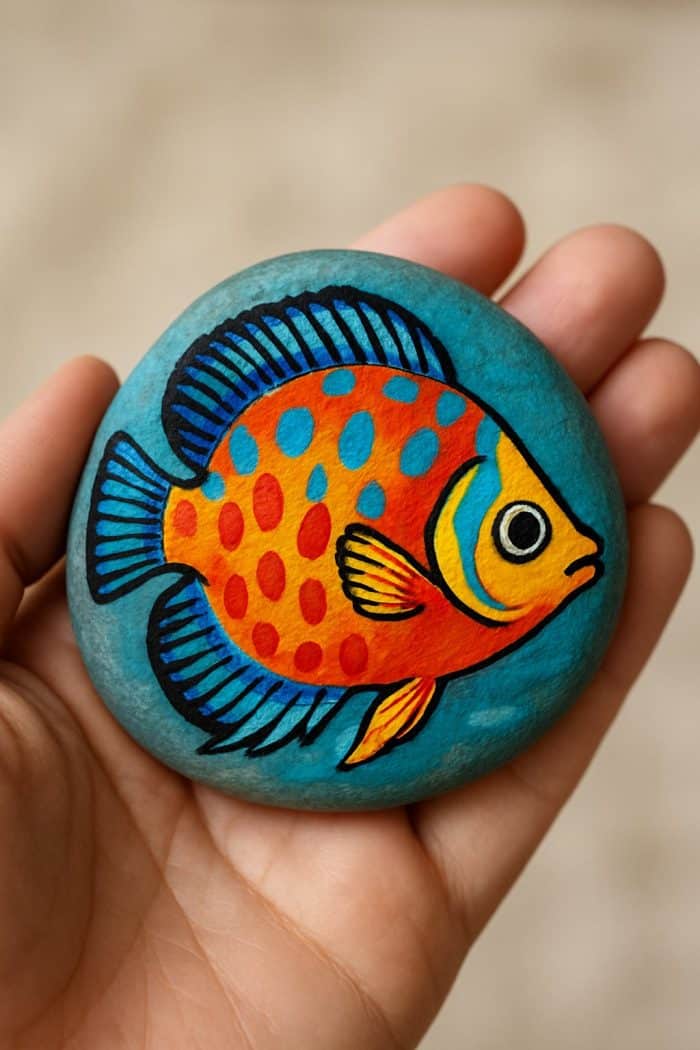 49 Fish Painted Rocks Ideas: Your Next Craft Project - The Melrose Family