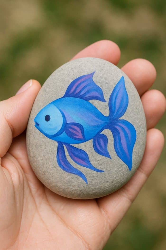 49 Fish Painted Rocks Ideas: Your Next Craft Project - The Melrose Family