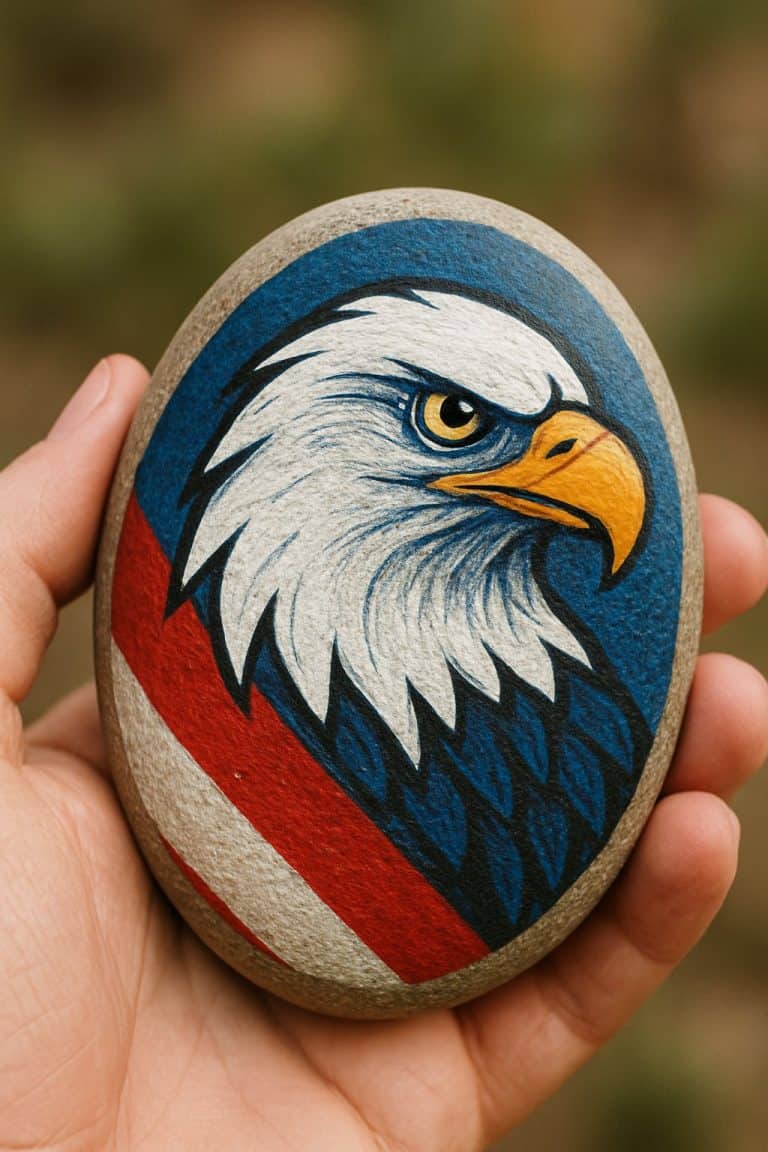 23 Patriotic Painted Rocks Ideas To Celebrate the Country - The Melrose ...