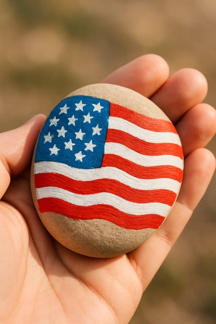 23 Patriotic Painted Rocks Ideas To Celebrate the Country - The Melrose ...