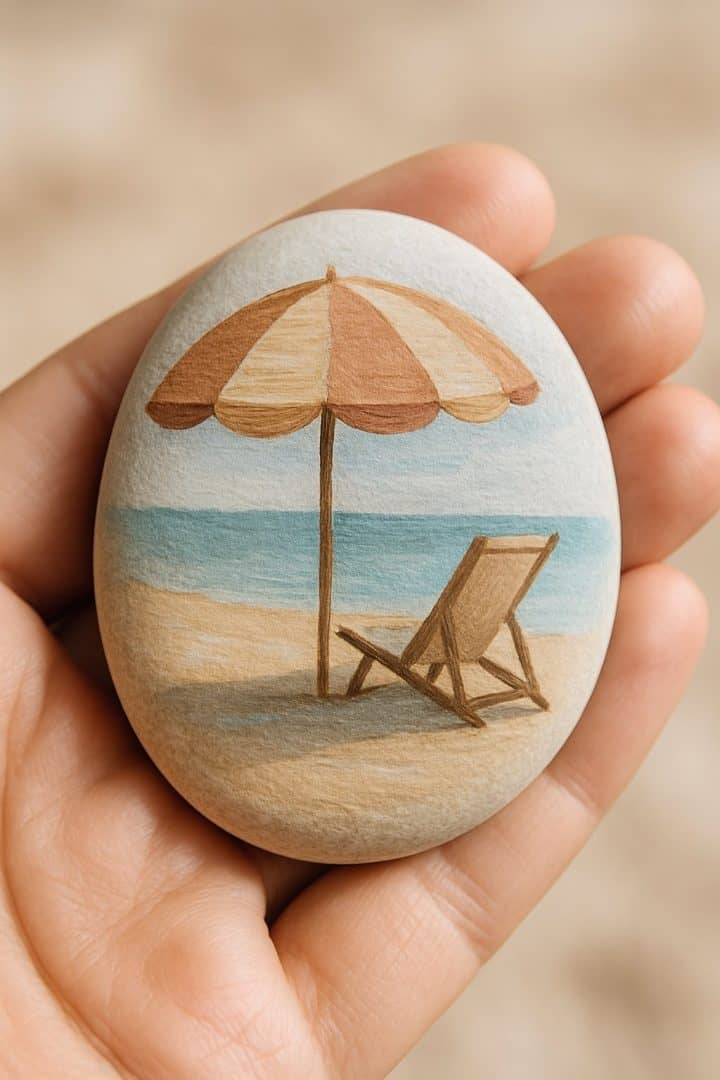25 Beach Painted Rocks Ideas for Coastal Crafting - The Melrose Family