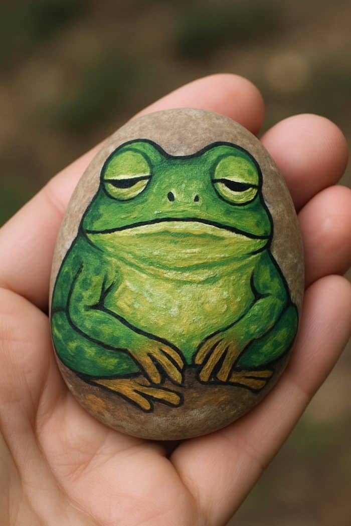 20 Frog Painted Rocks Ideas: Fun, Easy Nature-Inspired Crafts - The ...