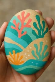 25 Beach Painted Rocks Ideas for Coastal Crafting - The Melrose Family