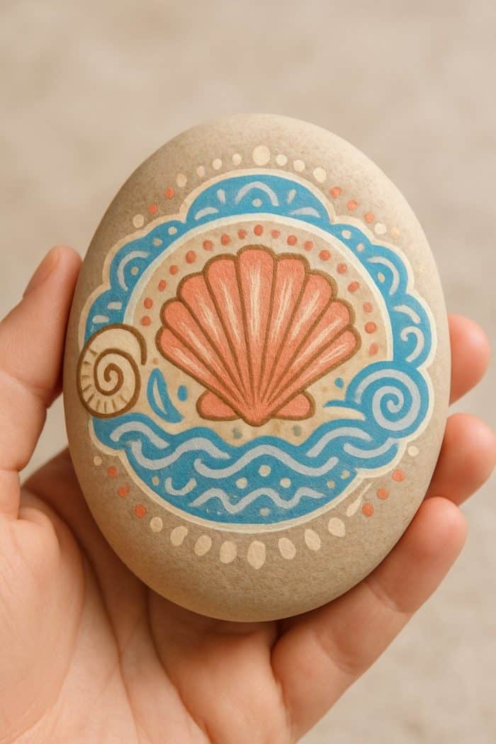 25 Beach Painted Rocks Ideas for Coastal Crafting - The Melrose Family