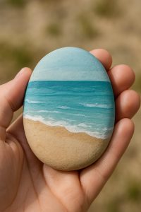 25 Beach Painted Rocks Ideas for Coastal Crafting - The Melrose Family