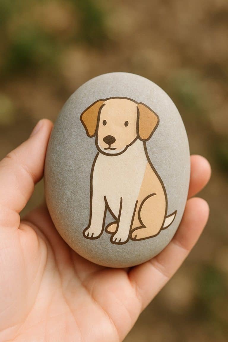30 Dog Painted Rocks Ideas for Pet Lovers - The Melrose Family