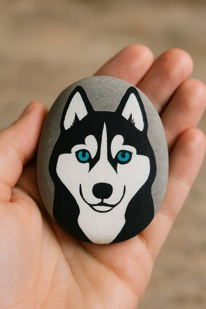 30 Dog Painted Rocks Ideas for Pet Lovers - The Melrose Family