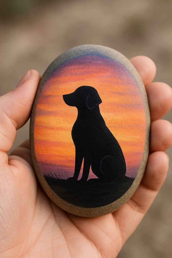 30 Dog Painted Rocks Ideas for Pet Lovers - The Melrose Family