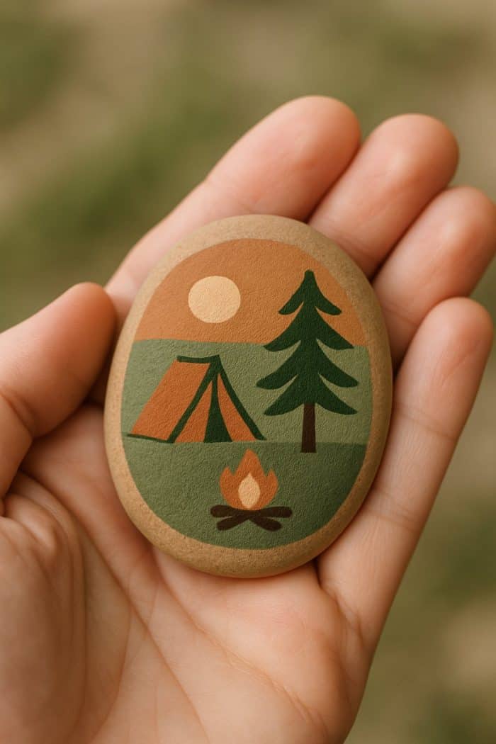 14 Camper Painted Rocks Ideas To Bring Back Camping Memories - The ...