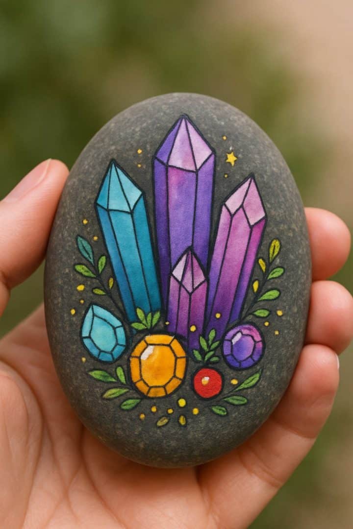 13 Fairy Garden Painted Rocks Ideas That Spark Magic - The Melrose Family