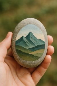 31 Mountain Painted Rocks Ideas for Nature Lovers - The Melrose Family