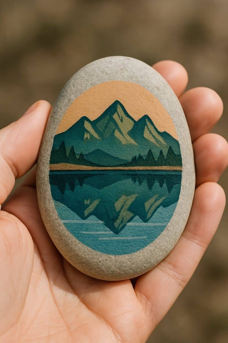 31 Mountain Painted Rocks Ideas for Nature Lovers - The Melrose Family