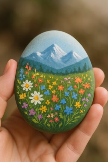 31 Mountain Painted Rocks Ideas for Nature Lovers - The Melrose Family