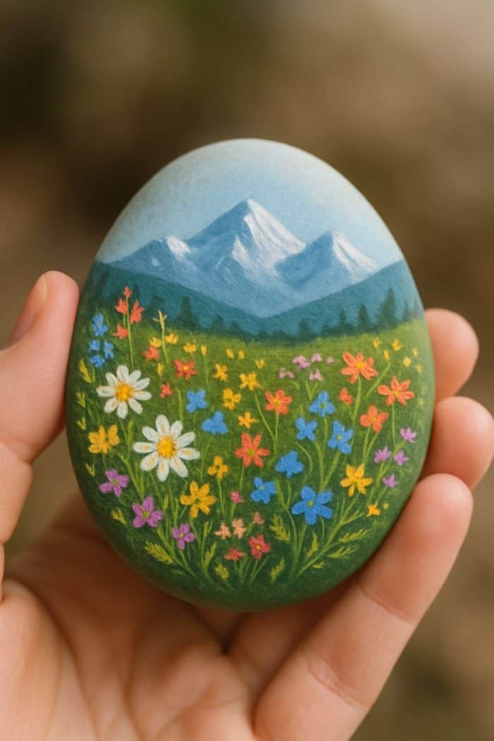 31 Mountain Painted Rocks Ideas for Nature Lovers - The Melrose Family