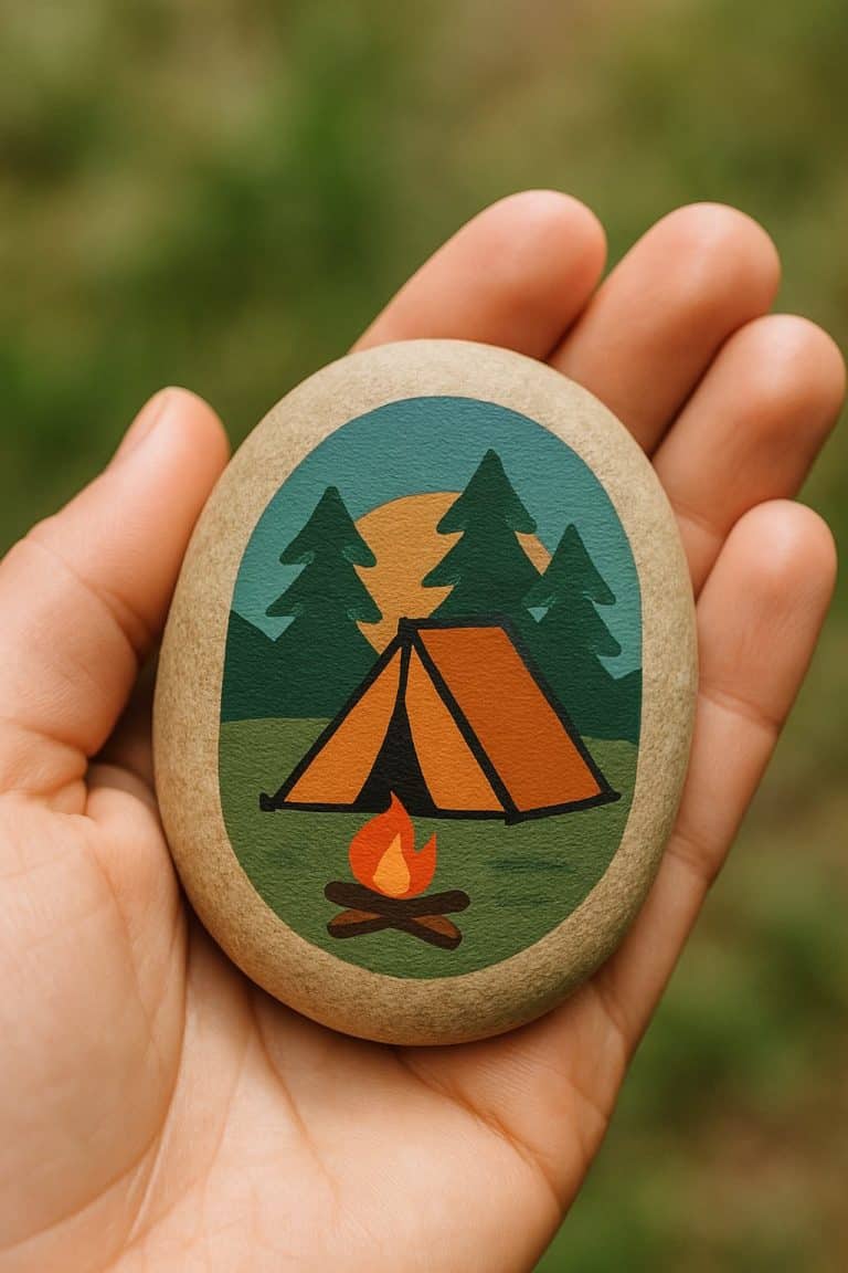 30 Camping Painted Rocks Ideas: Fun and Adventurous Designs - The ...