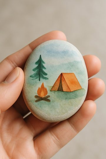 30 Camping Painted Rocks Ideas: Fun and Adventurous Designs - The ...