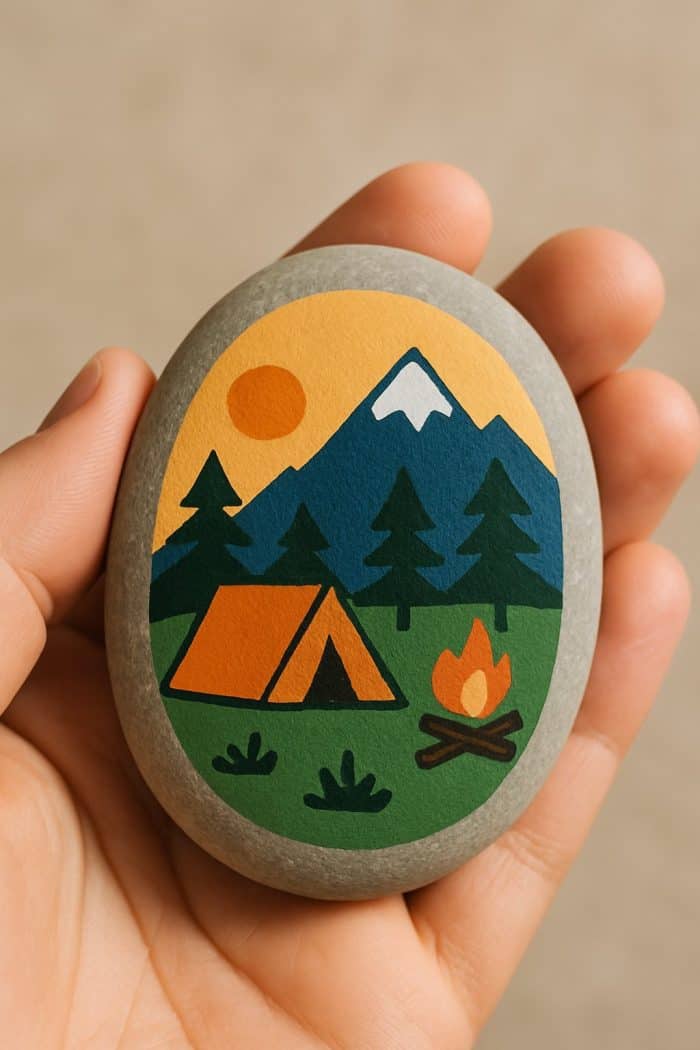 30 Camping Painted Rocks Ideas: Fun and Adventurous Designs - The ...