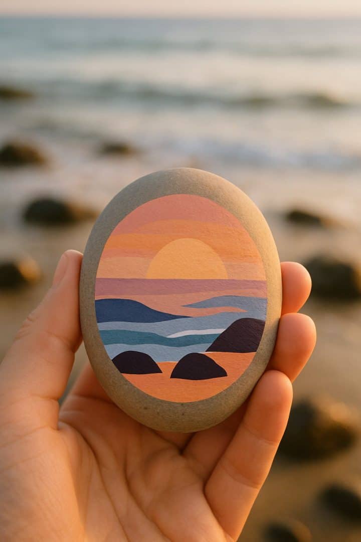 29 Sunset Painted Rocks Ideas: Inspo for Stunning Rock Art - The ...