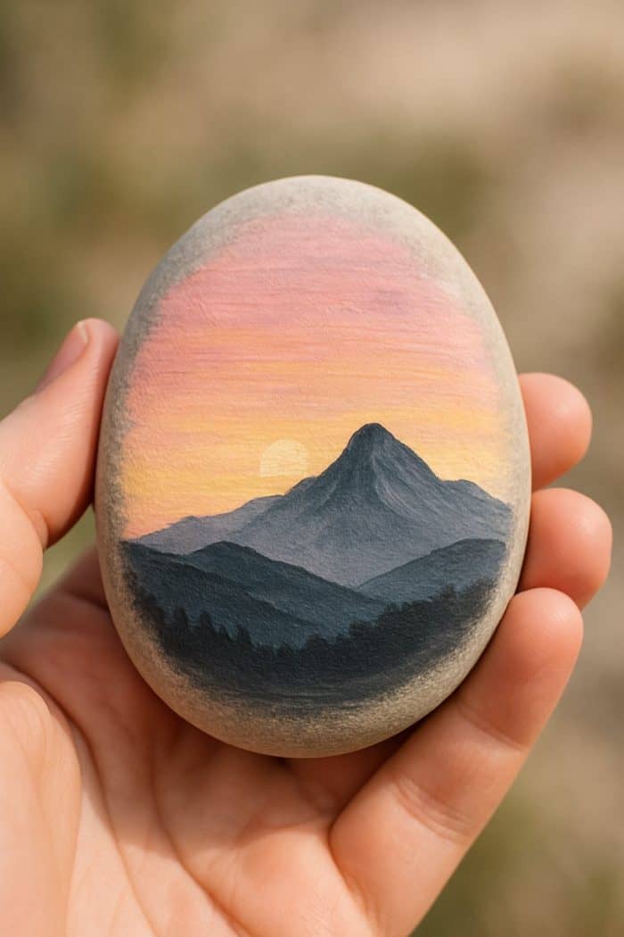29 Sunset Painted Rocks Ideas: Inspo for Stunning Rock Art - The ...