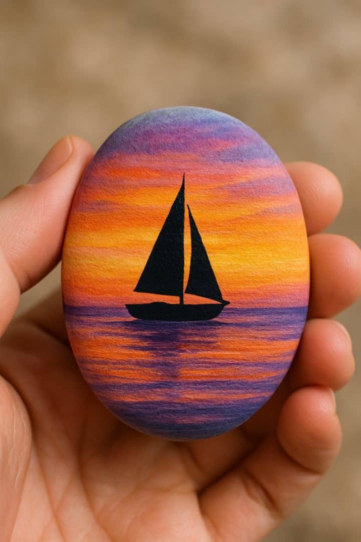 29 Sunset Painted Rocks Ideas: Inspo for Stunning Rock Art - The ...