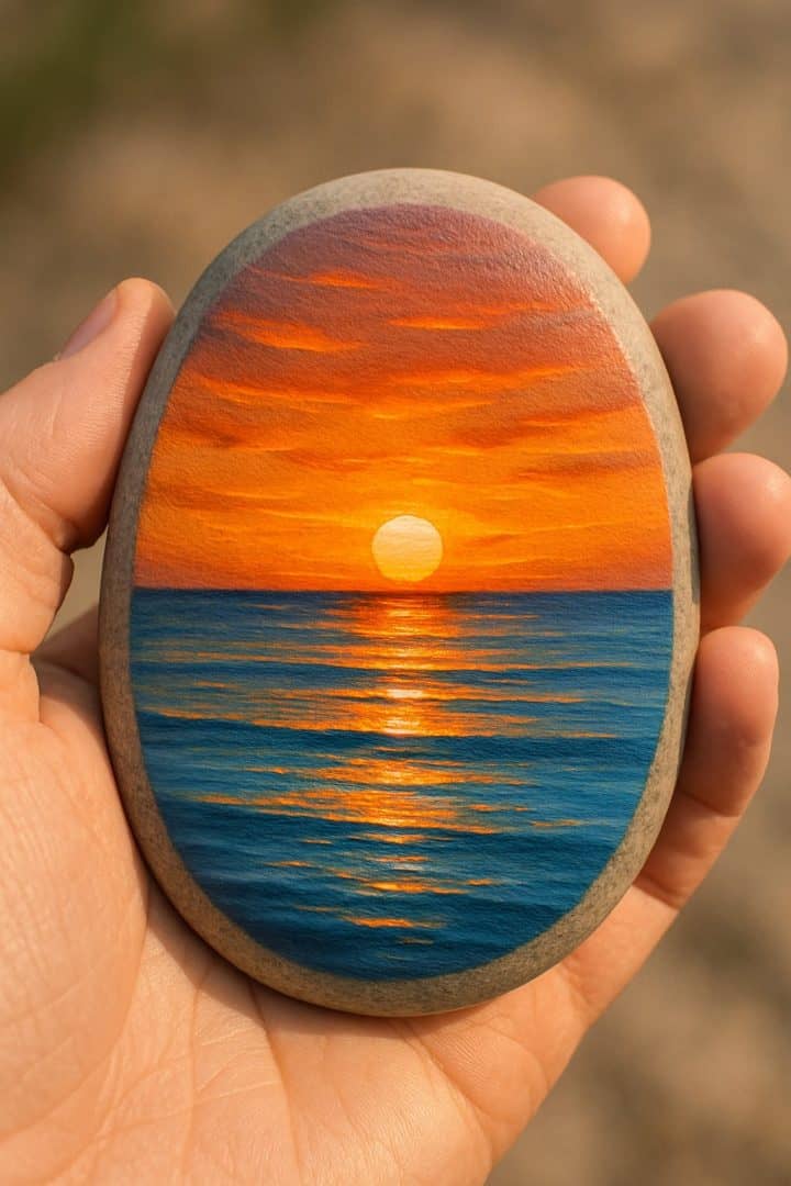 29 Sunset Painted Rocks Ideas: Inspo for Stunning Rock Art - The ...