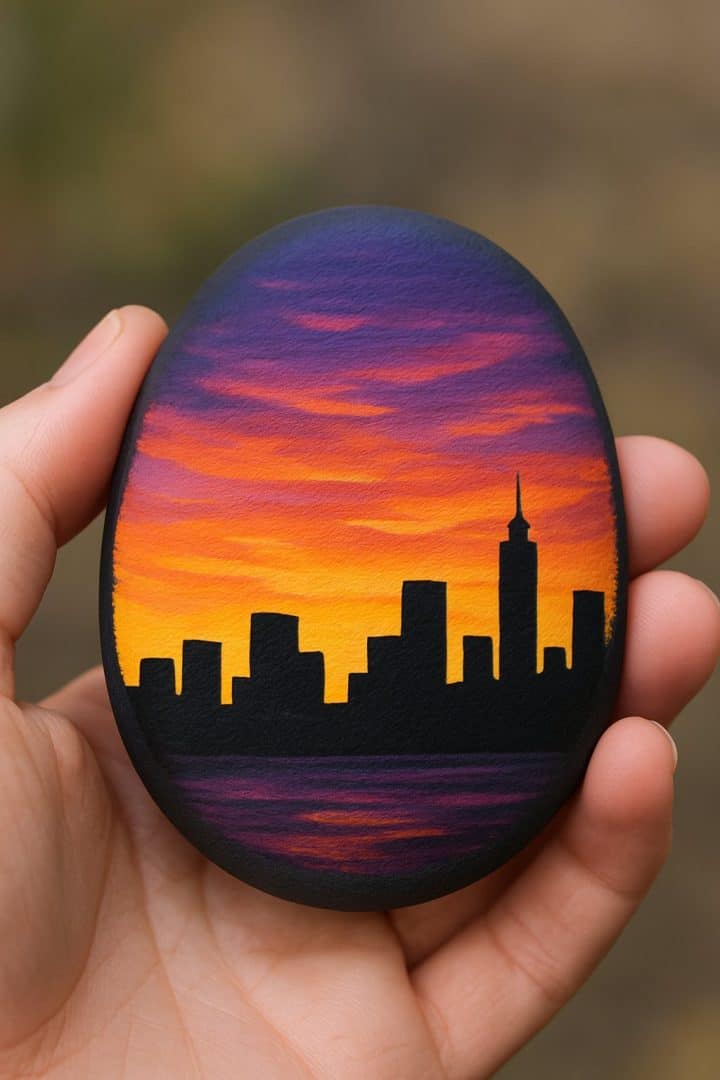 29 Sunset Painted Rocks Ideas: Inspo for Stunning Rock Art - The ...
