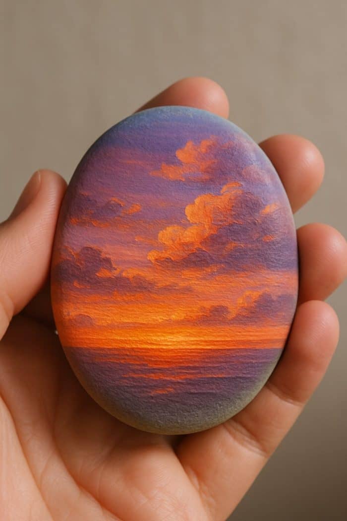 29 Sunset Painted Rocks Ideas: Inspo for Stunning Rock Art - The ...