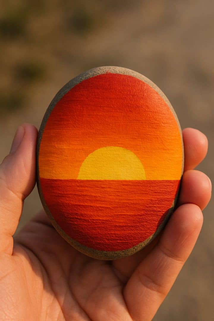 29 Sunset Painted Rocks Ideas: Inspo for Stunning Rock Art - The ...