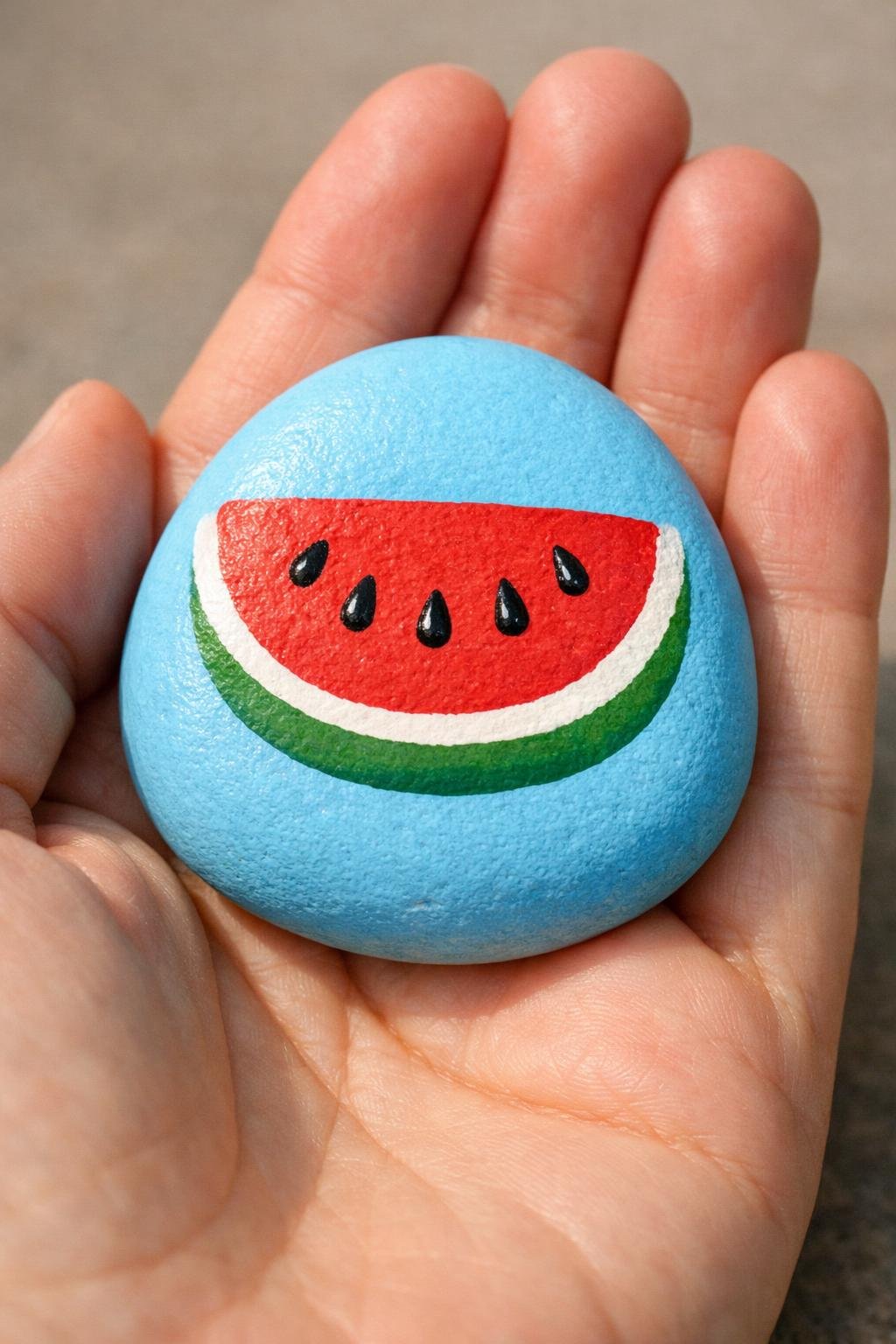 26 Watermelon Painted Rocks Ideas for Fun Summer Crafts - The Melrose ...