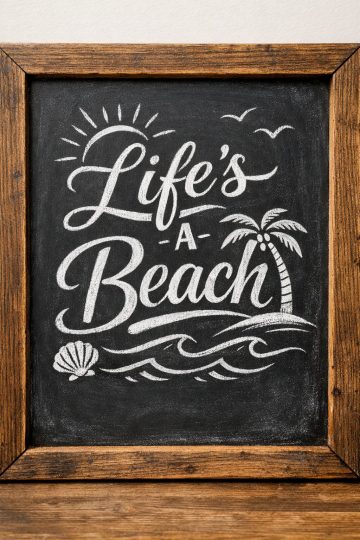 30 Beach Chalkboard Art Ideas for Fun & Creative Coastal Decor - The ...