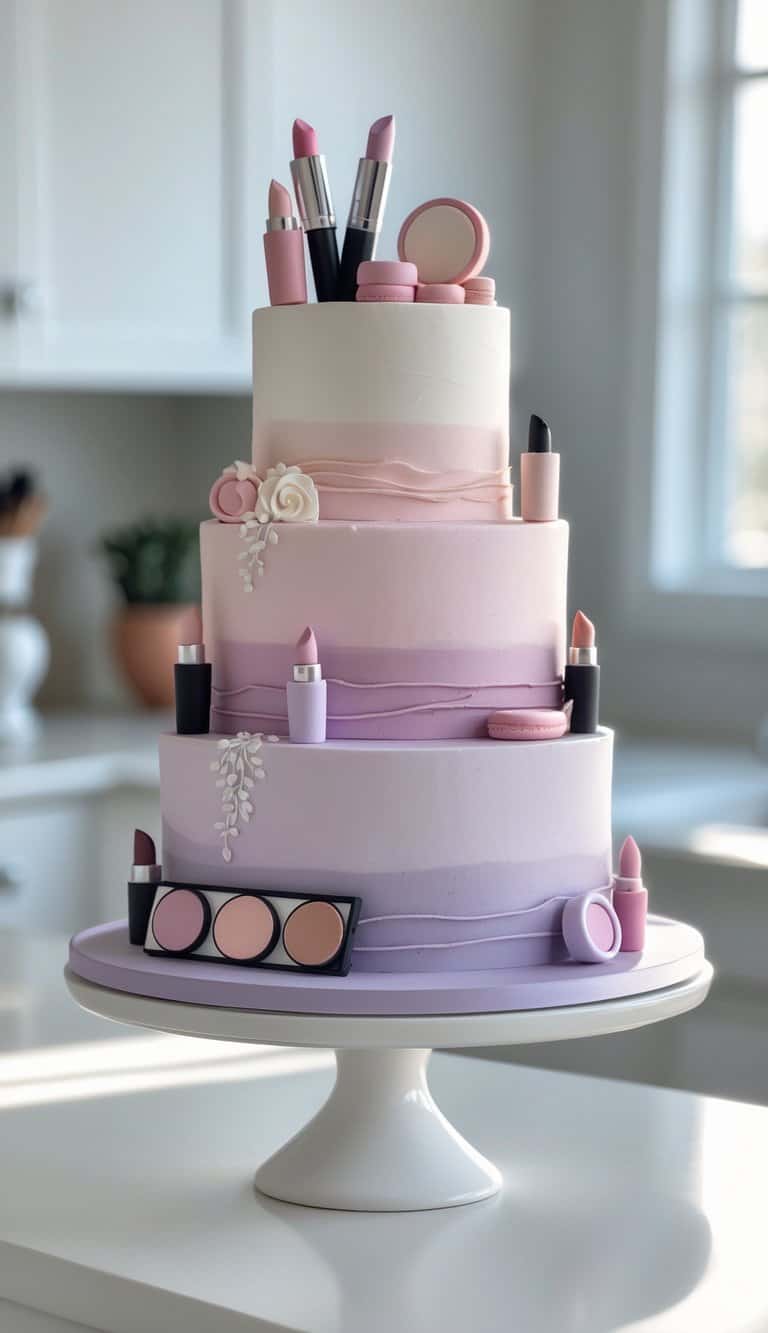 25 Makeup Cake Decorating Ideas for Beauty Enthusiasts - The Melrose Family