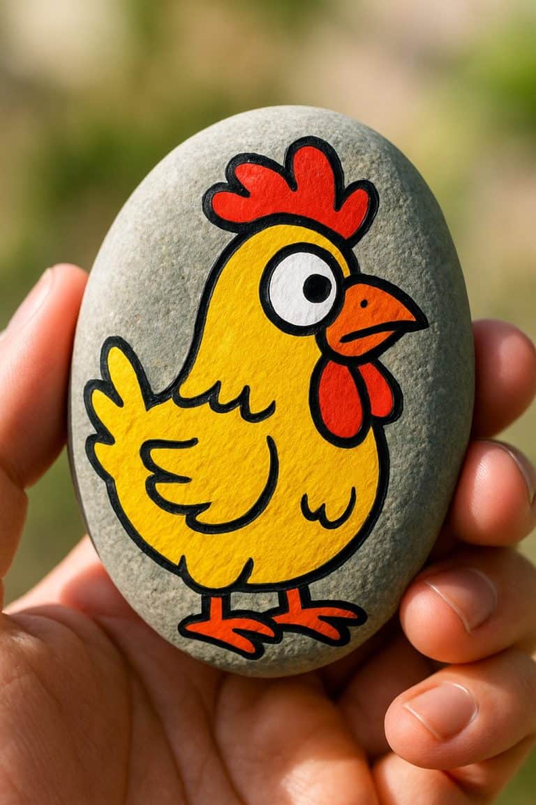 23 Chicken Painted Rocks Ideas: Fun and Creative DIY Inspiration - The ...