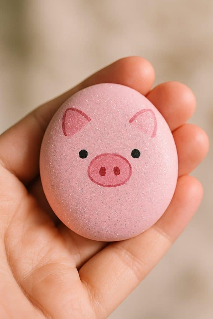 20 Pig Painted Rocks for Cute, Playful Farm-Themed Art - The Melrose Family