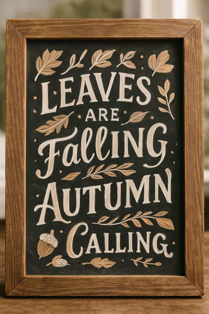 26 Fall Chalkboard Art Ideas to Cozy Up Your Home This Season - The ...