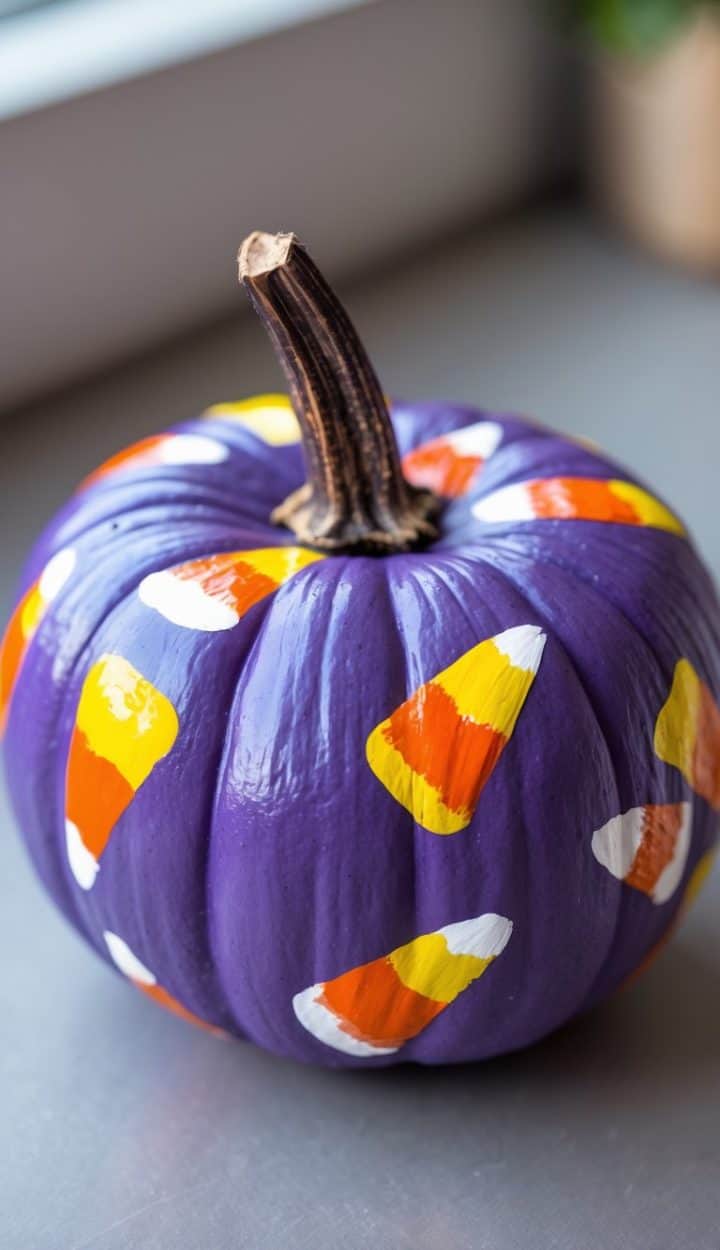 20 Candy Corn Painted Pumpkin Ideas That Are Fun & Festive - The ...