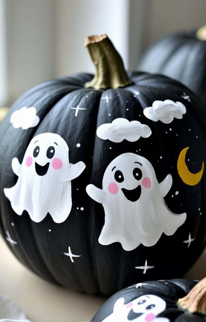 21 Ghost Painted Pumpkin Ideas for a Spooktacular Halloween - The ...