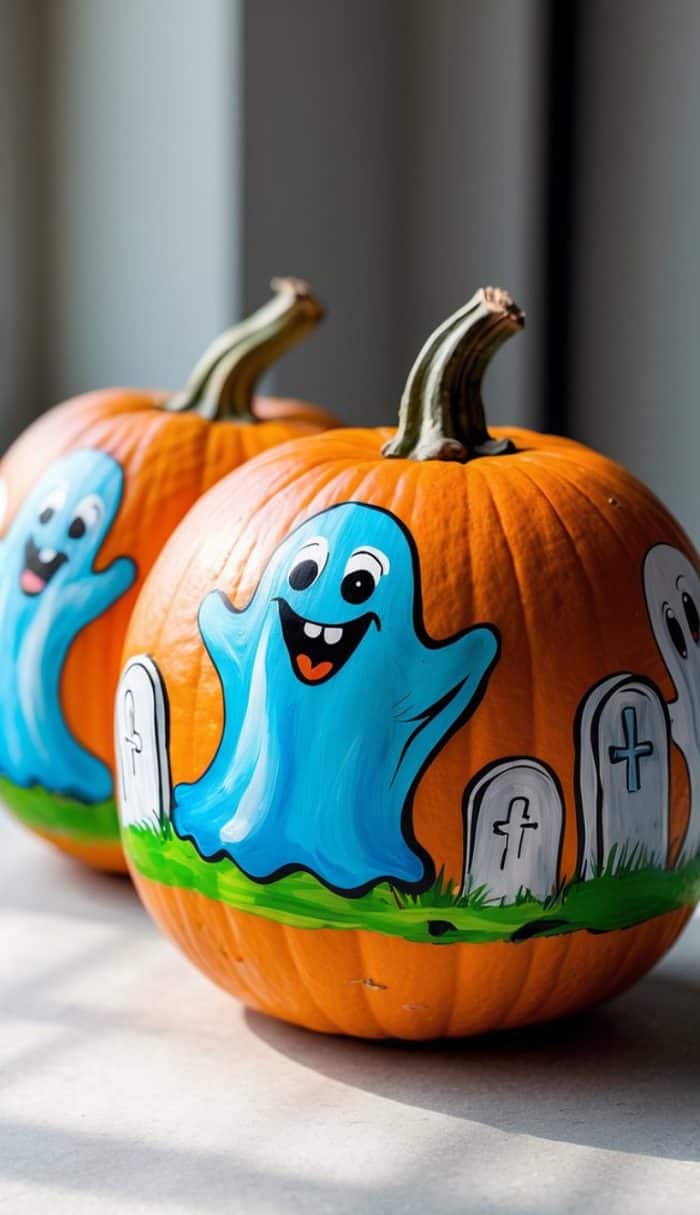21 Ghost Painted Pumpkin Ideas for a Spooktacular Halloween - The ...