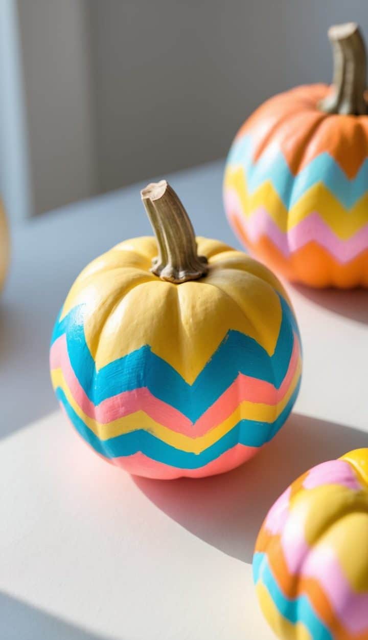 23 Mini Painted Pumpkin Ideas That Add Charm to Your Home - The Melrose ...
