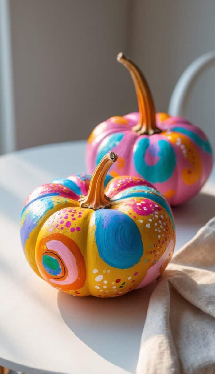 23 Mini Painted Pumpkin Ideas That Add Charm to Your Home - The Melrose ...