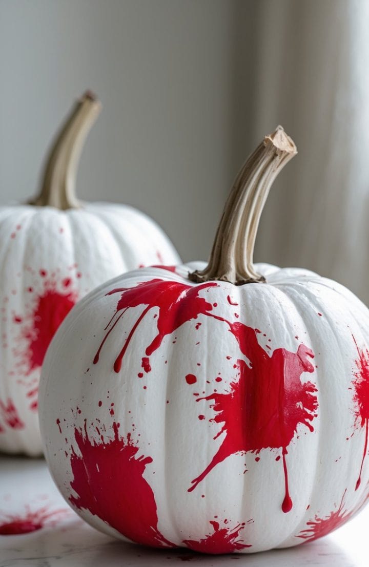 22 Scary Painted Pumpkin Ideas for Eerie, Spine-Chilling Decor - The ...